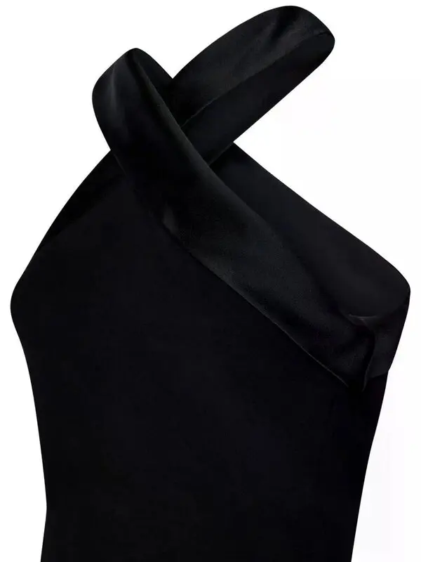Max Mara Halterneck Flared Hem Dress