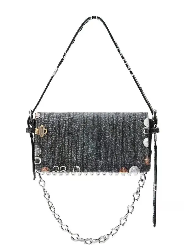 Alexander Wang Studded Chain-detailed Shoulder Bag - Black
