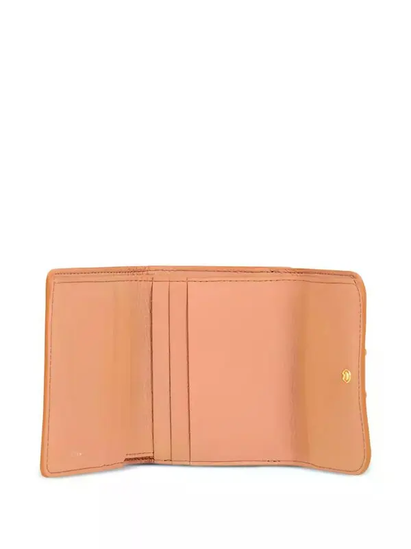 Chloé Marcie Tri-fold Leather Wallet - Orange