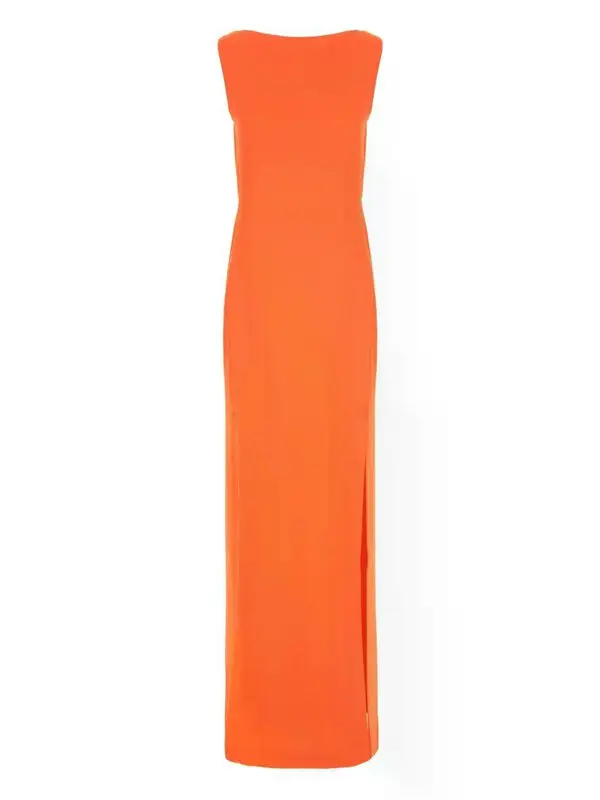 Max Mara Open-back Dress - Orange