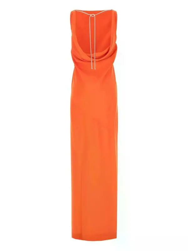 Max Mara Open-back Dress - Orange