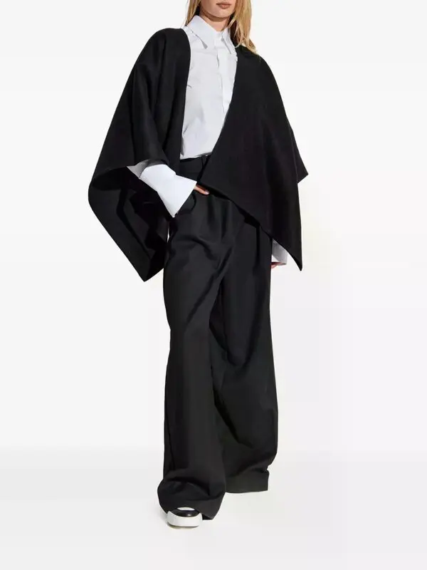 Max Mara Draped Cape - Black