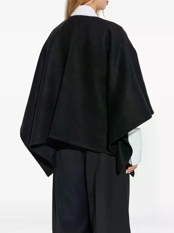 Max Mara Draped Cape - Black