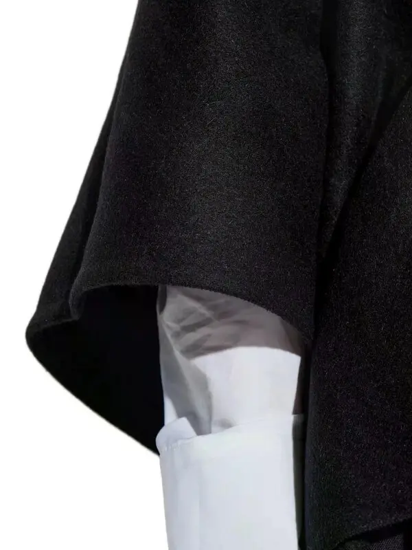 Max Mara Draped Cape - Black