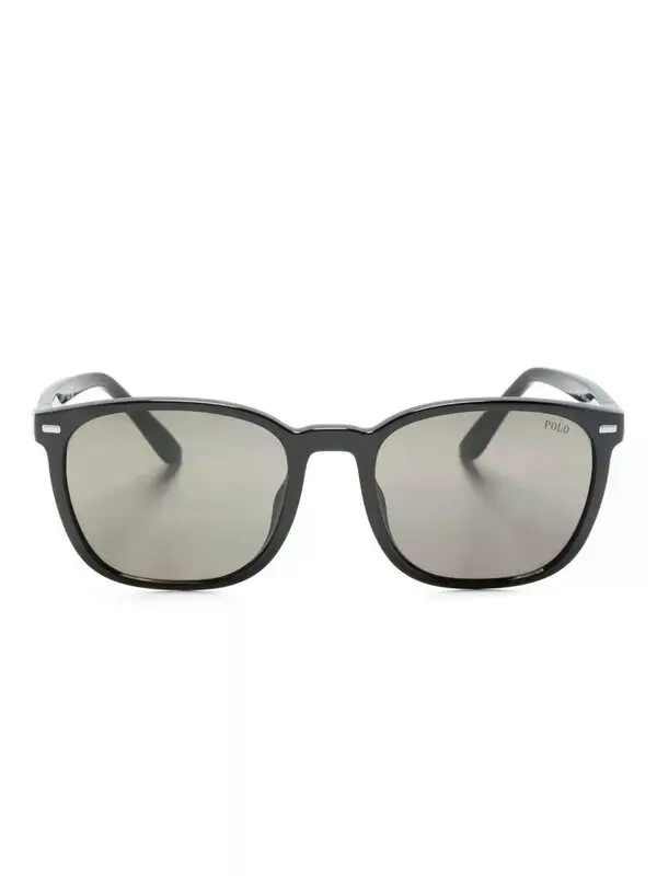 POLO RALPH LAUREN EYEWEAR Round-frame Logo-engraved Sunglasses