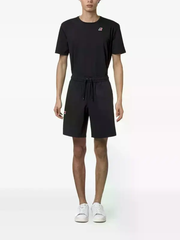 K-WAY Drawstring Logo-detail Track Shorts