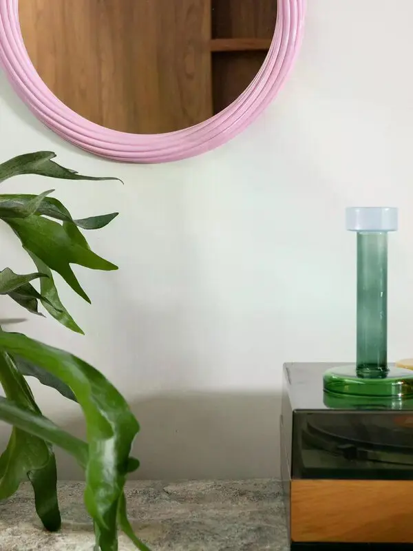 &K AMSTERDAM Bole Glass Candle Holder