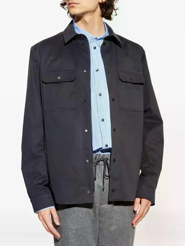 Moncler Logo-patch Shirt - Blue