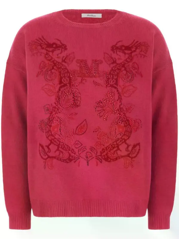 Max Mara Rhinestone-embellished Sweater