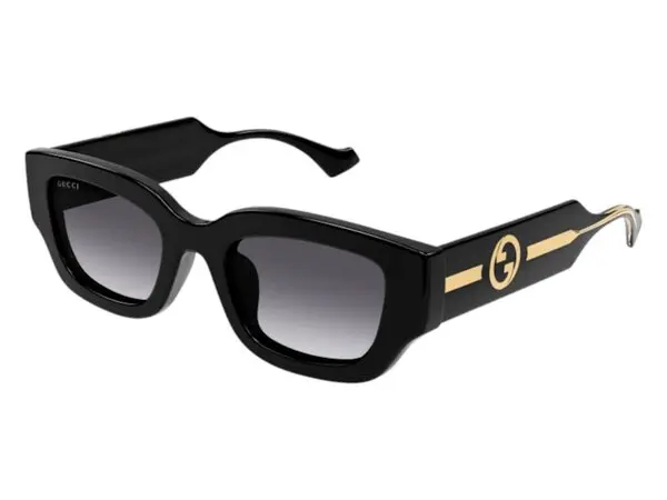 Gucci Round Frame Sunglasses - Black (gg1558sk 001)