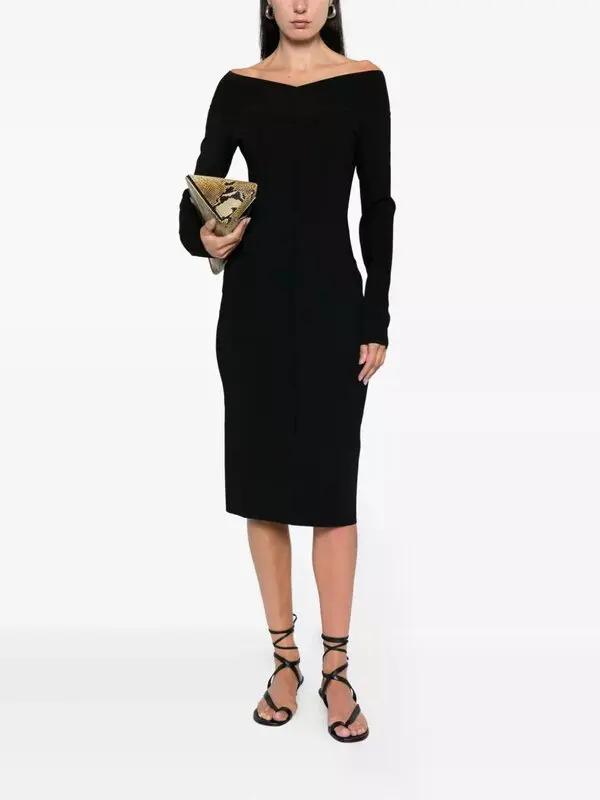Stella McCartney Off-shoulder Midi Dress