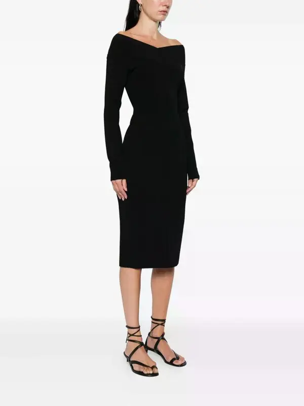 Stella McCartney Off-shoulder Midi Dress