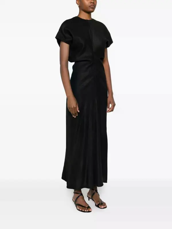 TOTEME Slouch-waist Maxi Dress - Black
