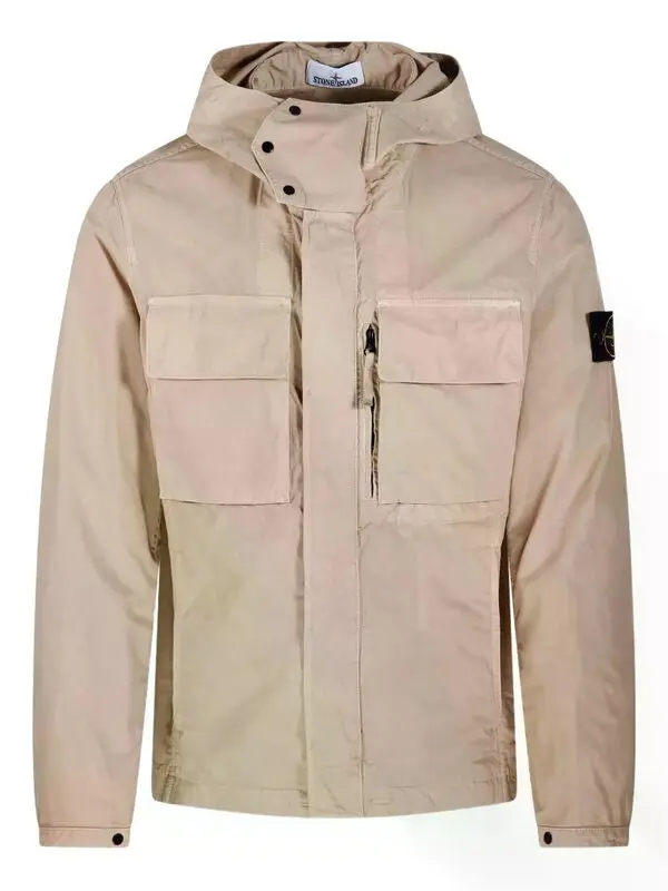 Stone Island Hooded Pocket Jacket - Neutrals