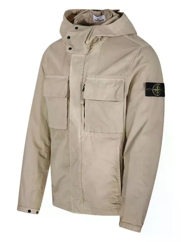 Stone Island Hooded Pocket Jacket - Neutrals