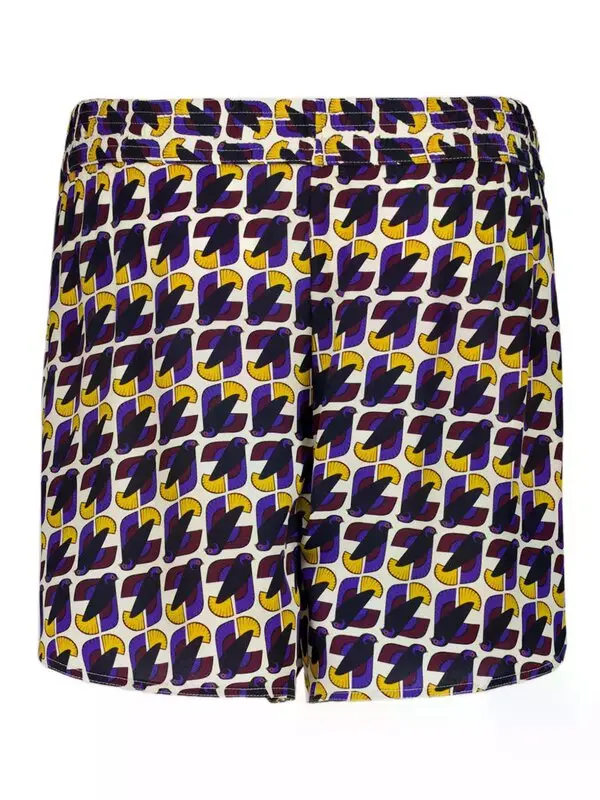 PAULA Printed Silk Shorts