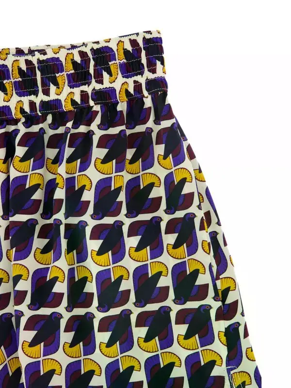 PAULA Printed Silk Shorts