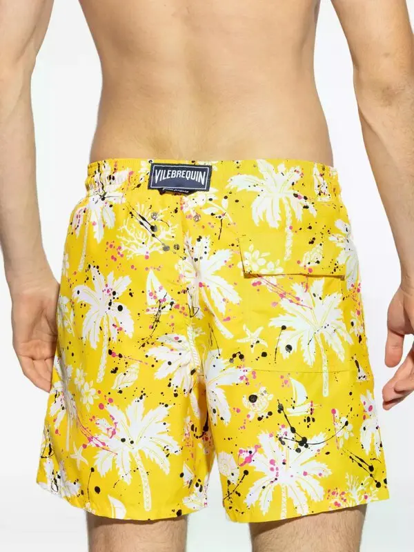 Palm Angels Palm-tree Print Swim Shorts
