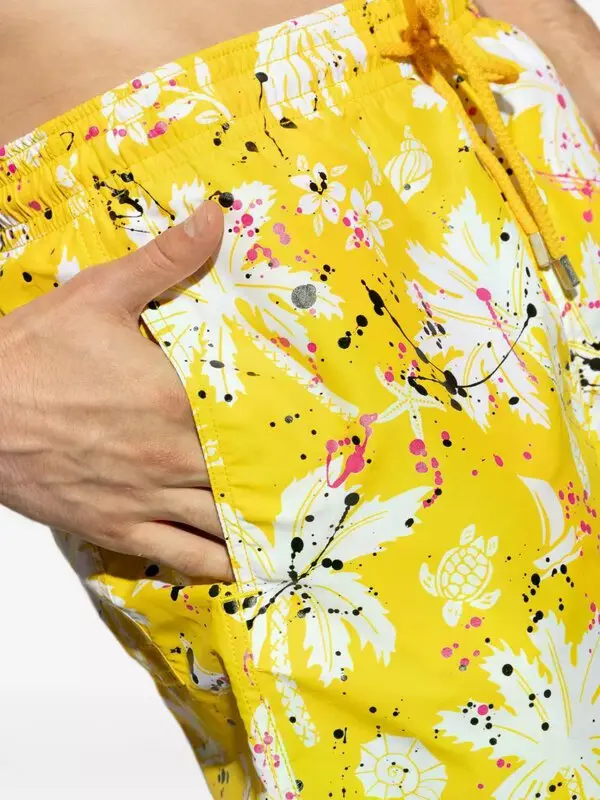 Palm Angels Palm-tree Print Swim Shorts
