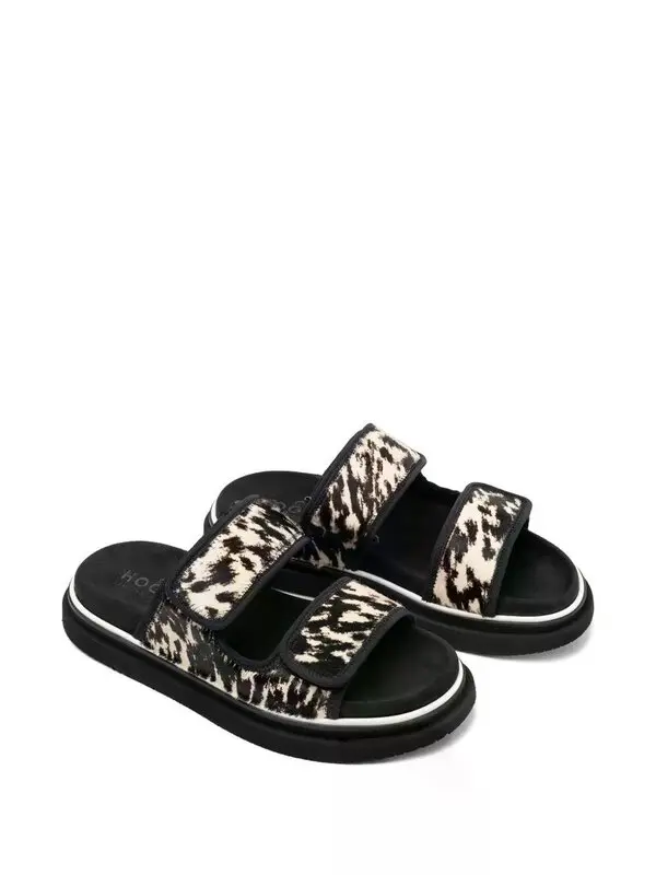 Hogan Double-strap Flat Sandals