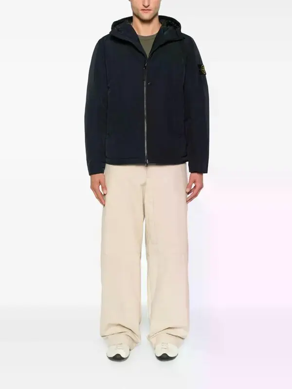 Stone Island Compass-motif Jacket - Blue