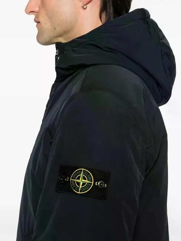 Stone Island Compass-motif Jacket - Blue
