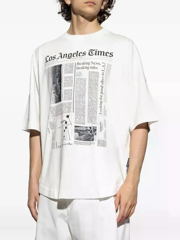 Palm Angels Newspaper Print T-shirt
