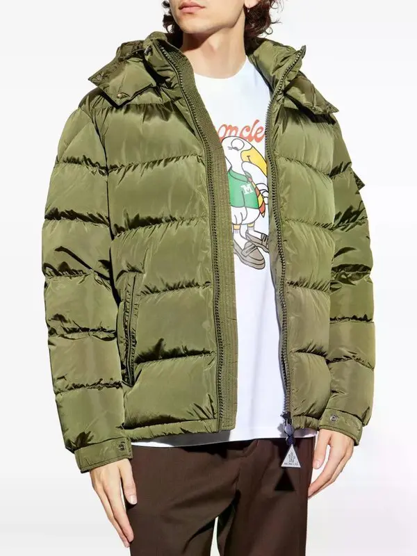 Moncler Hooded Puffer Jacket - Green