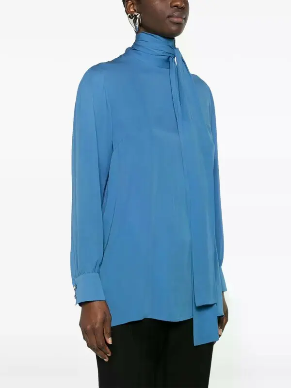 Gucci Pussy-bow Collar Silk Blouse