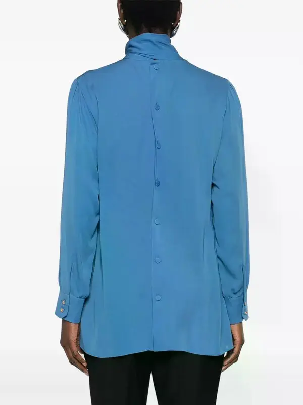 Gucci Pussy-bow Collar Silk Blouse