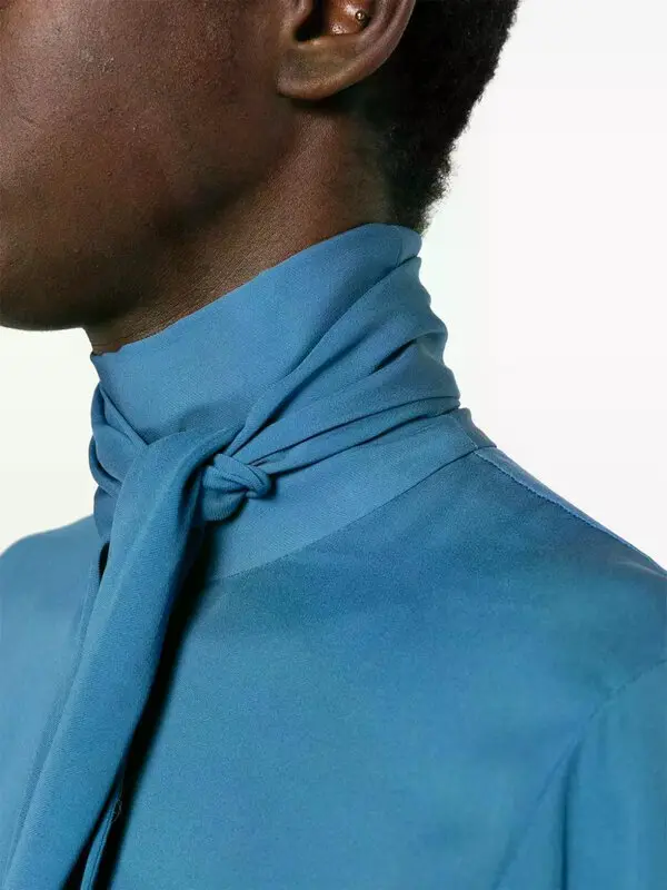 Gucci Pussy-bow Collar Silk Blouse