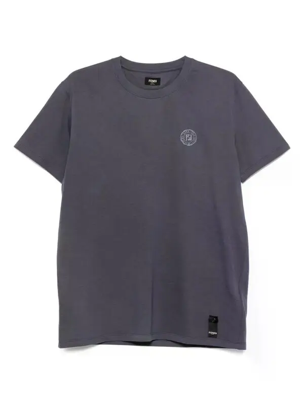 Fendi Logo-detail Crew-neck T-shirt