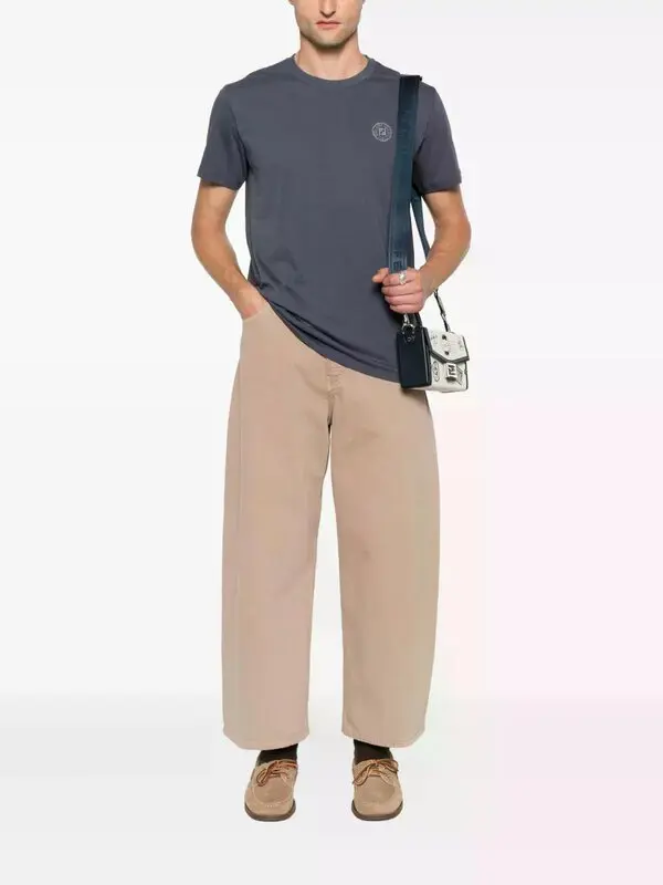Fendi Logo-detail Crew-neck T-shirt
