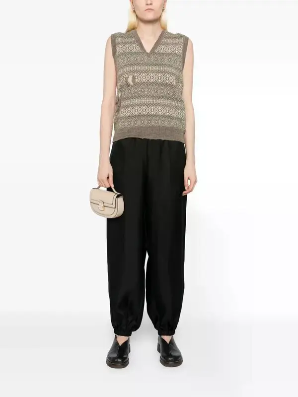 LISA YANG Silk Cropped Trousers