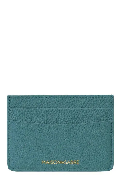 MAISON DE SABRE Leather Card Holder - Bondi Blue