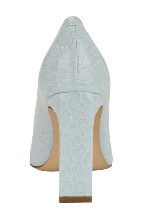 Nine West Pointed Toe Block Heel Pumps - Light Blue