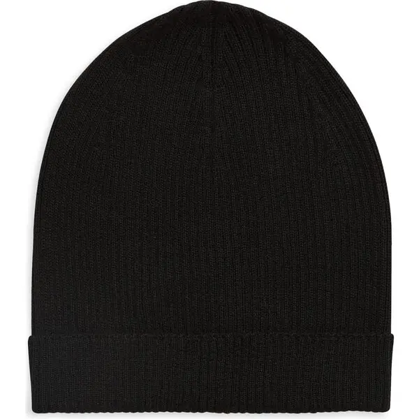 Rick Owens Rib Cashmere Beanie - Black
