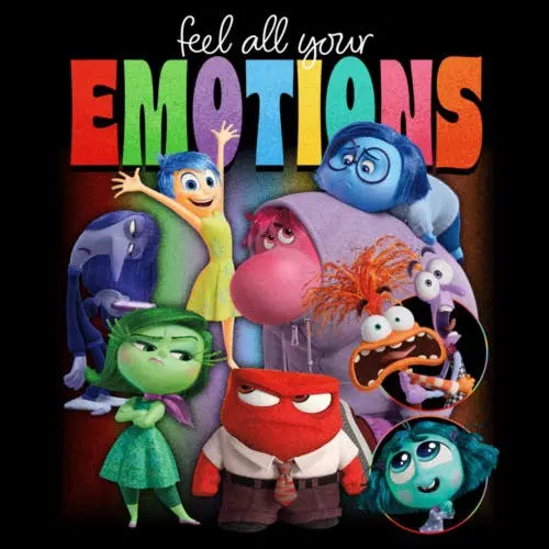 INSIDE OUT 2 Feel All Your Emotions" Short Sleeve Graphic T-shirt