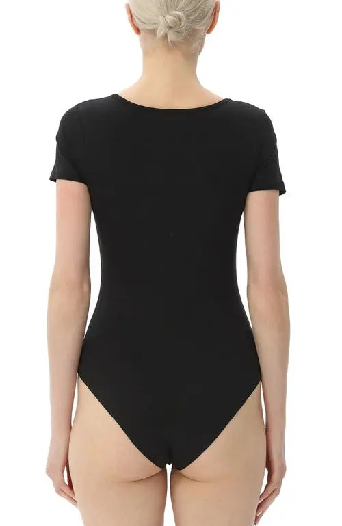 KIMI + KAI Square Neck Bodysuit - Black