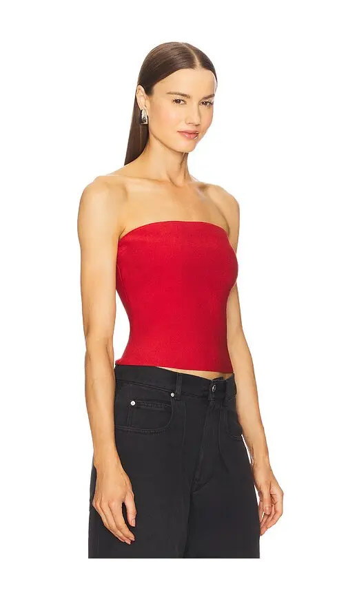 Simkhai Nicole Tube Top - Crimson