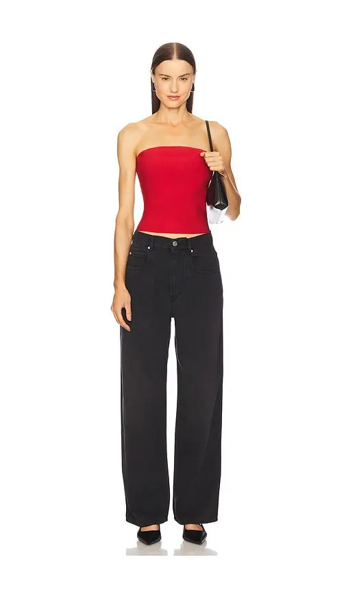 Simkhai Nicole Tube Top - Crimson