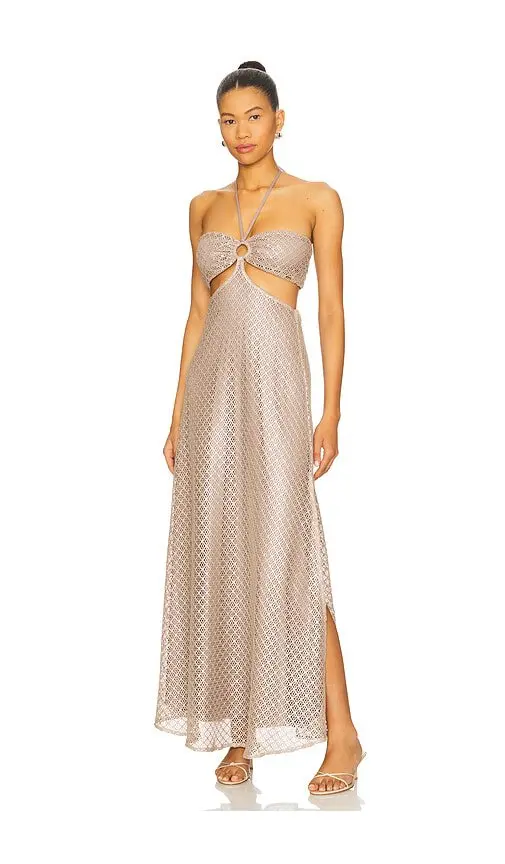 princess polly baby blue dress Splurge: Nazanin Mandi's Revolve Winter Formal LPA Satin Dress main image 1