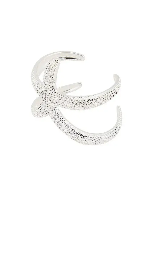 Ettika Starfish Hug Cuff - Silver