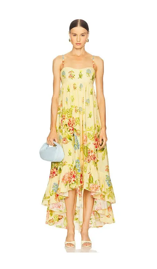 Hemant & Nandita Floral Poplin Maxi Dress