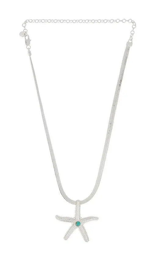 Ettika Starfish Pendant Necklace - Silver
