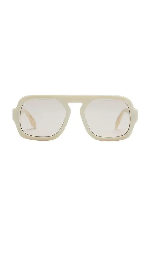 ELISA JOHNSON Jane Sunglasses - Ivory White