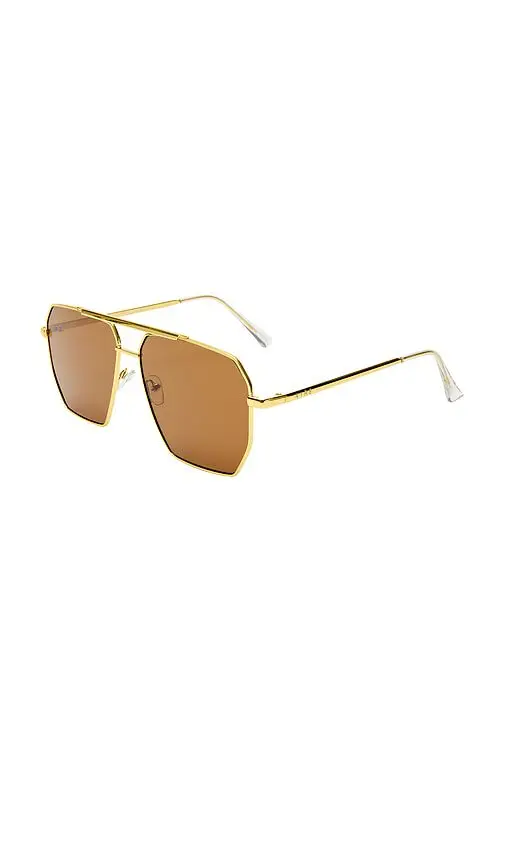 AIRE Asteroid Sunglasses - Bright Gold & Brown Mono
