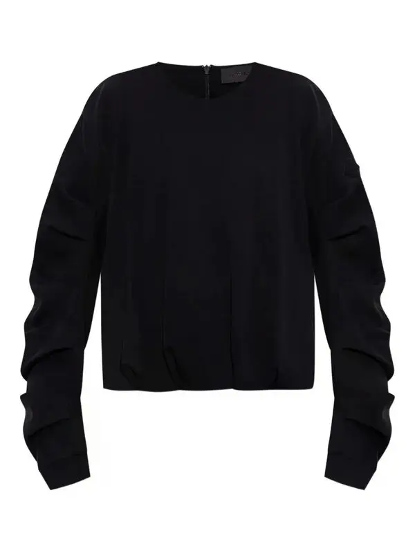Moncler Long Sleeve Sweatshirt With Gathered Cuffs