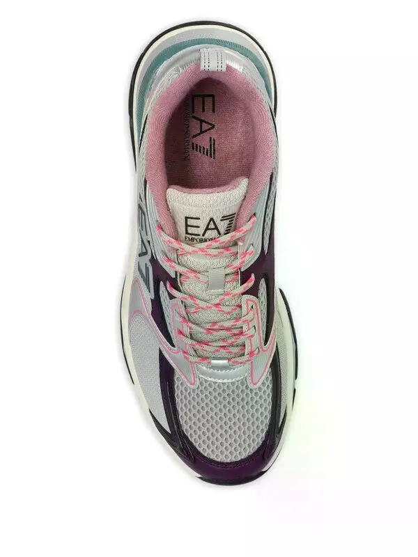 EA7 Panelled Sneakers - Grey