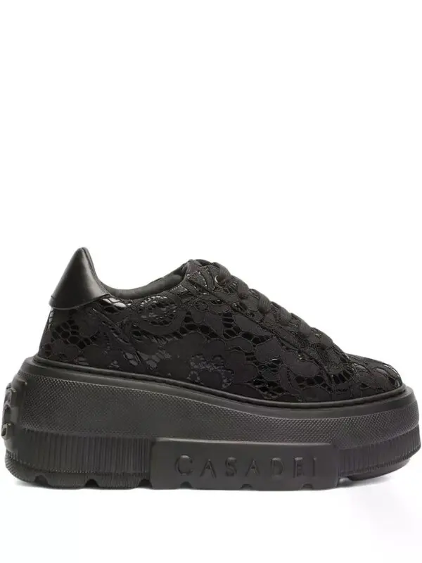 Casadei Lace Platform Sneakers